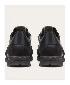 Valentino Garavani Rockrunner Camouflage Sneakers - Black