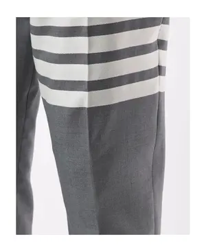 Thom Browne 4-bar Striped Slim Cut Trousers