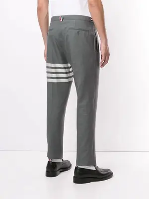 Thom Browne 4-bar Striped Slim Cut Trousers