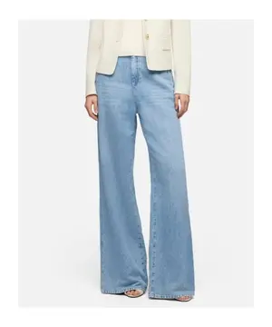 7 For All Mankind High-waisted Wide-leg Jeans