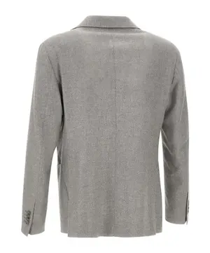 Tagliatore Single Breasted Tailored Blazer - Grey