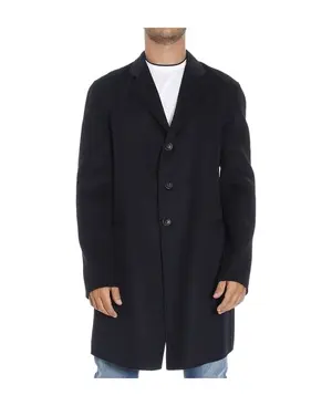 Emporio Armani Button Detailed Coats For Men