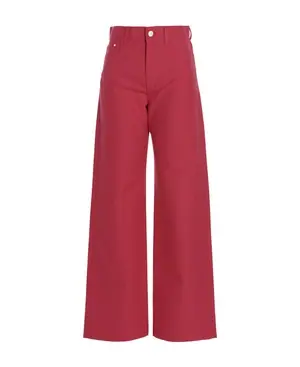 WANDLER Straight Trousers With Belt Ring