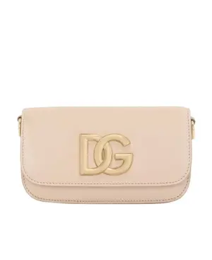Dolce & Gabbana Small Shoulder Bag - Nude