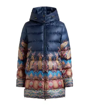 Etro Hooded Down Jacket With Paisley Print
