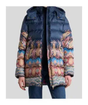 Etro Hooded Down Jacket With Paisley Print