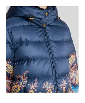 Etro Hooded Down Jacket With Paisley Print