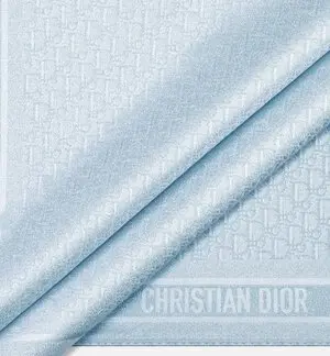 Dior Oblique Natte Shawl - Blue