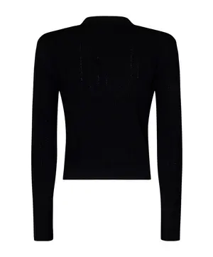 Balmain Chiocciola Long Sleeved Buttoned Cardigan - Black