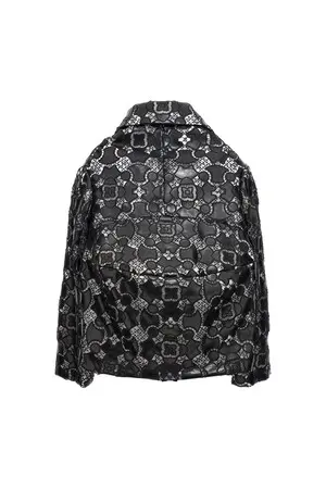 Comme Des Garçons Lace Detailed Jacket