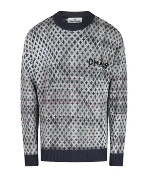 VIVIENNE WESTWOOD Long Sleeve Crew Neck Sweater
