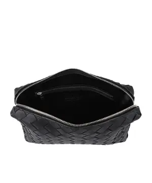 Bottega Veneta Woven Shoulder Bag - Black