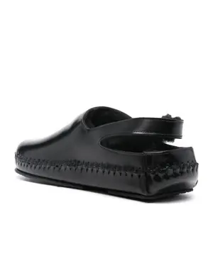Hereu Round-headed Flat Sandals With Adjustable Buckles
