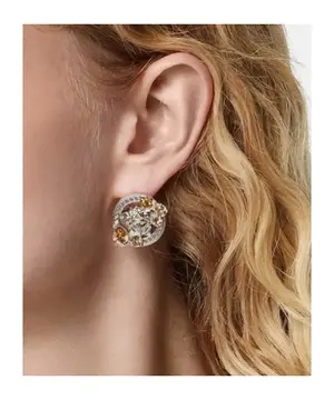 Versace Medusa '95 Embellished Crystal Earrings - Silver