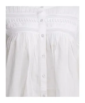 Isabel Marant Étoile Pleated Button-up Blouse - White