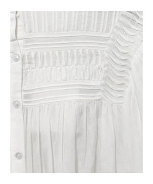 Isabel Marant Étoile Pleated Button-up Blouse - White