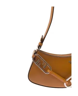 Fendi O'lock Swing Shoulder Bag With Tortoise Shell Details