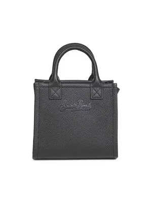 MC2 SAINT BARTH Grained Leather Tote Bag - Black