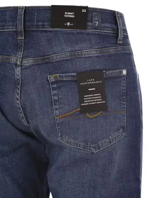 7 For All Mankind Slimmy Tapered Jeans - Blue