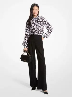 Michael Kors Allover Floral Printed Long-sleeved Shirt