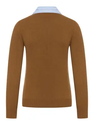 Miu Miu Cashmere Cardigan With Lapel Collar
