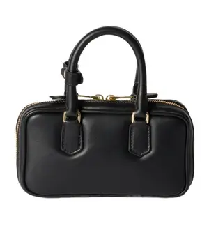 Miu Miu Arcadie Leather Mini Bag - Black