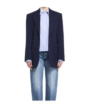 Celine Lapel Long-sleeved Blazer