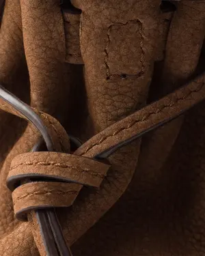 Prada Bonnie Buckled Shoulder Bag - Cocoa Brown