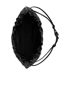 Bottega Veneta Intrecciato Drawstring Shoulder Bag - Black
