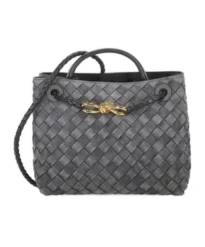 Bottega Veneta Andiamo Small Top Handle Bag - Grey
