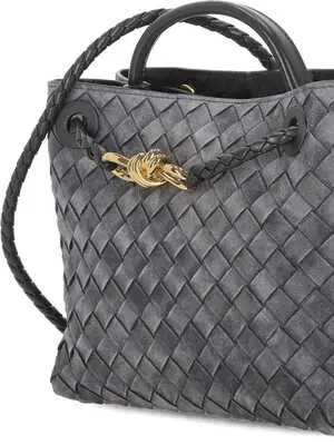 Bottega Veneta Andiamo Small Top Handle Bag - Grey