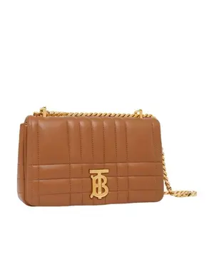 Burberry Lola Small Shoulder Bag With Tb Plaque - Brown