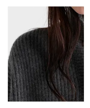 Prada High-neck Ribbed Knit Button-up Cardigan