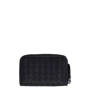 Bottega Veneta Zip Wallet - Black