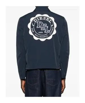 DIESEL® J-jump Jacket With Classic Collar And Button Closure