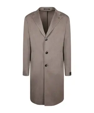 Tagliatore Colorado Three-button Coat - Taupe