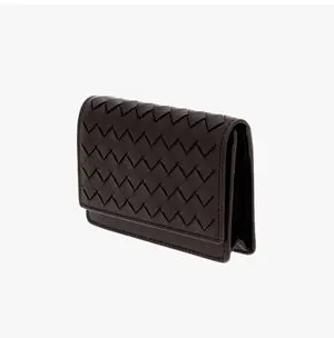 Bottega Veneta Small Fondente Intrecciato Long Wallet