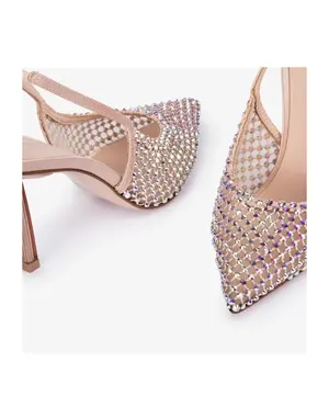 LE SILLA Gilda Embellished Slingback Pumps