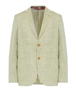Etro Single-breasted Herringbone Patterned Blazer