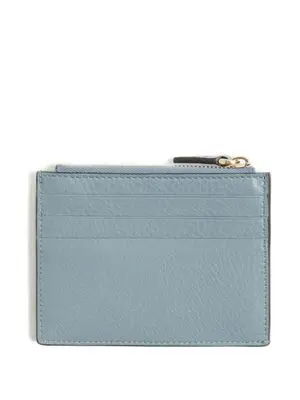 Valentino Garavani Rockstud Grained-leather Card Holder - Blue