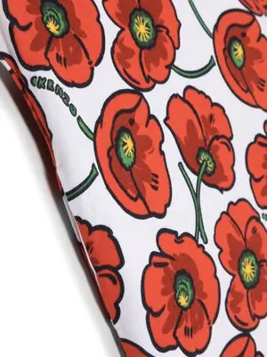 Kenzo Floral Sleeveless Hooded Dress