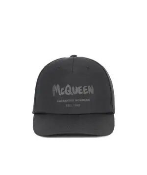 Alexander McQueen Logo Baseball Cap - Black