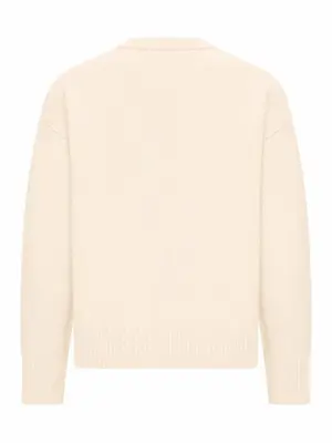 AMI Paris De Coeur Crewneck Jumper - White/black