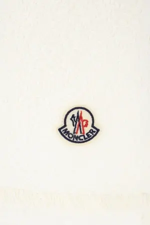 Moncler Logo Patch Tweed Shorts - White