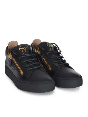 GIUSEPPE ZANOTTI Zip-detailed Low-top Sneakers