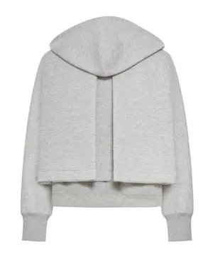 Sacai Twill Hoodie - Gray