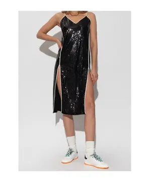 Palm Angels Sequin Double Slit Dress