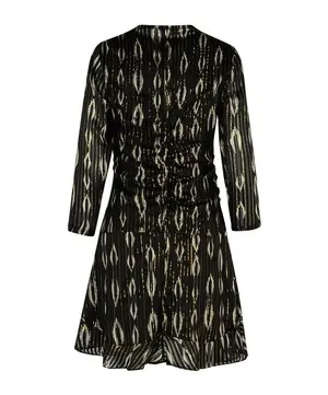 Isabel Marant Étoile Octavi Mini Dress With Geometric Print And Ruffles