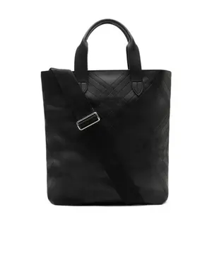 Burberry Embossed Check Tote