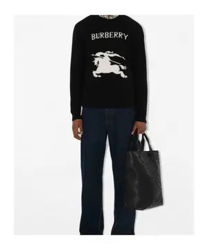 Burberry Embossed Check Tote